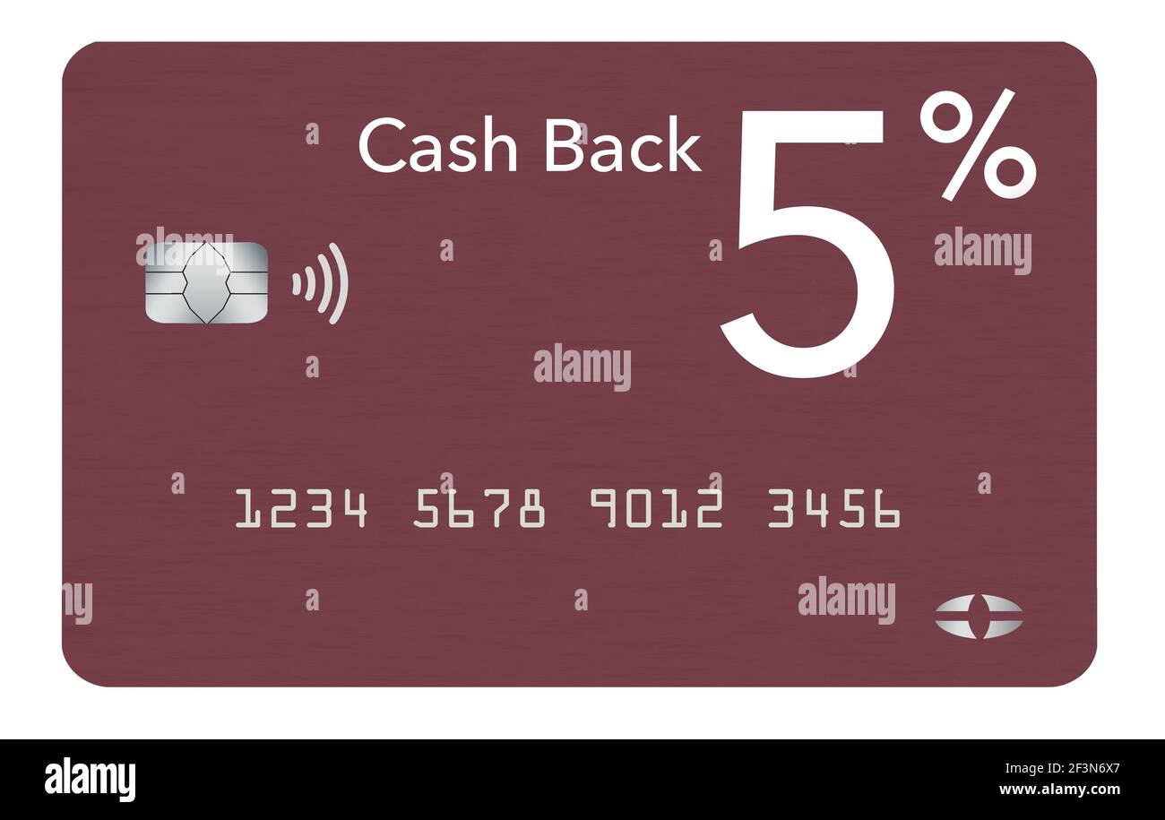 Here is a generic 5% cash back credit card Stock Photo - Alamy