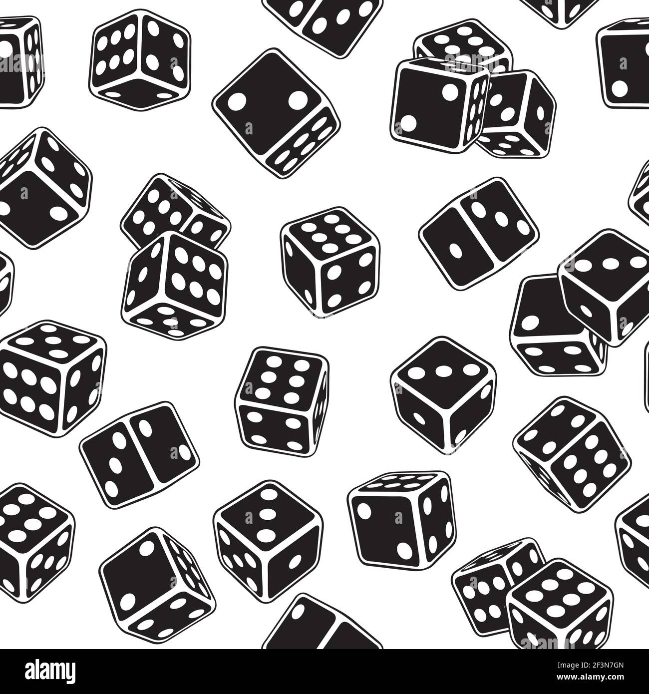 seamless background with dice Stock Vector Image & Art - Alamy