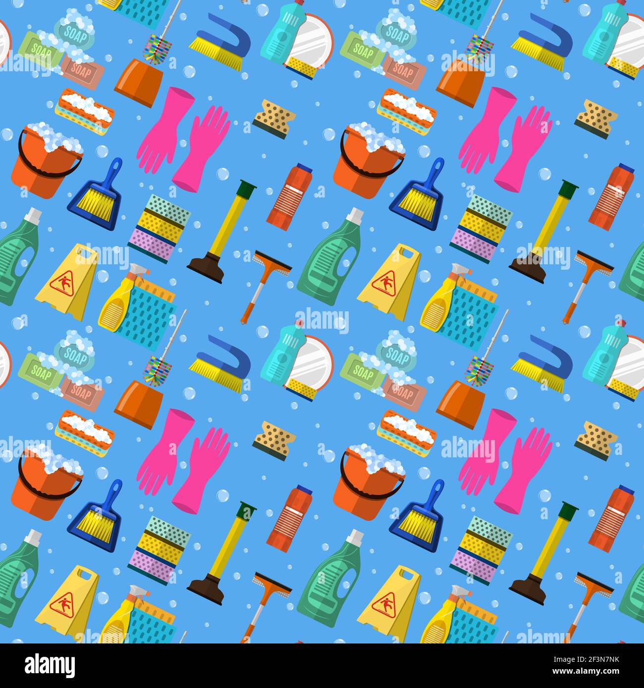 Cleaning seamless pattern Stock Vector Image & Art - Alamy