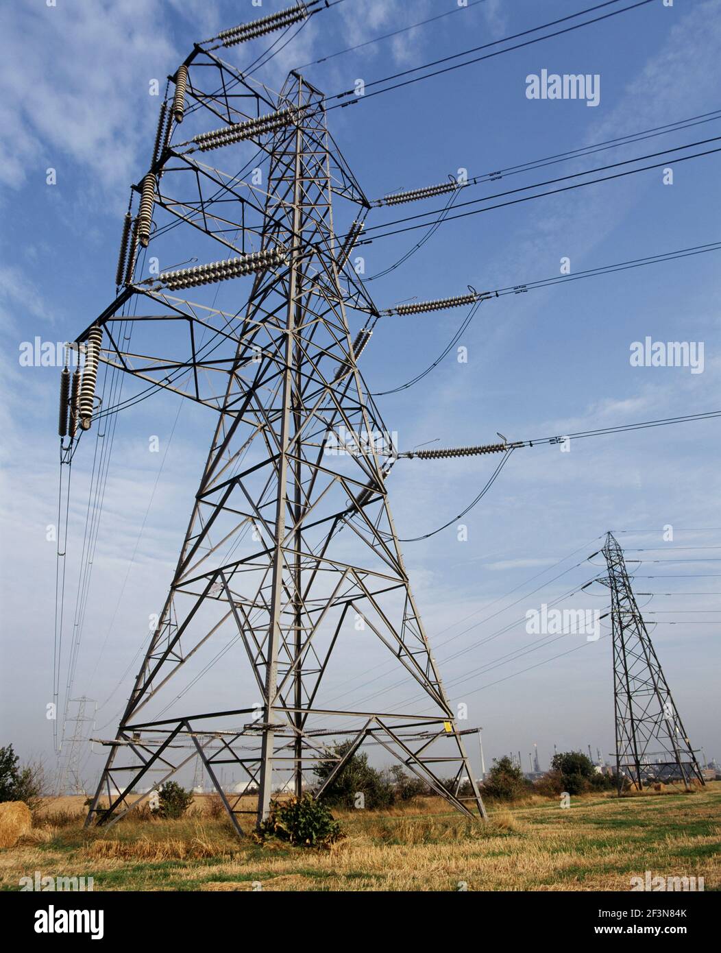 An electricity pylon is a steel lattice structure used to supply ...