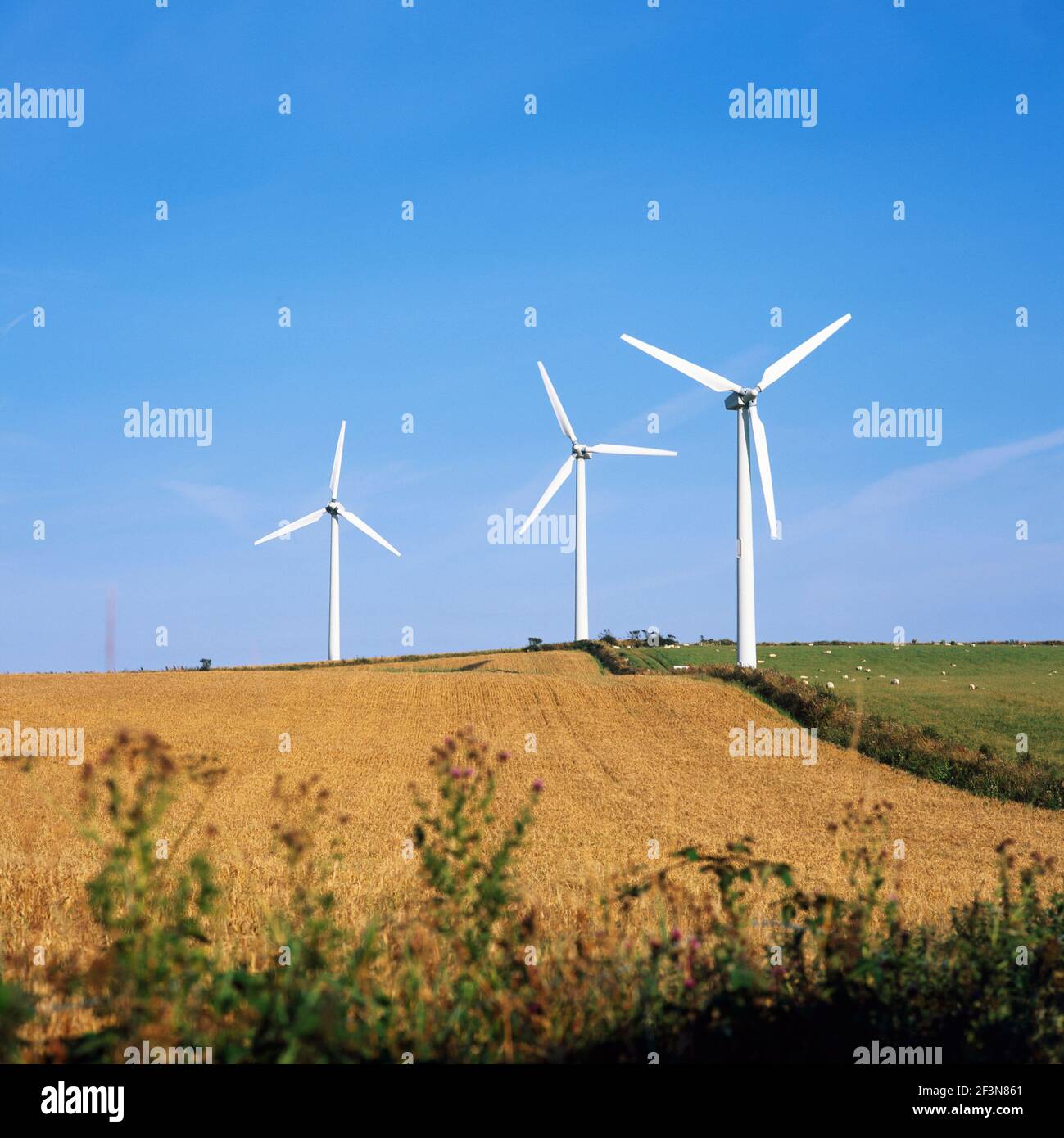 A wind turbine is a machine for converting the kinetic energy in wind ...