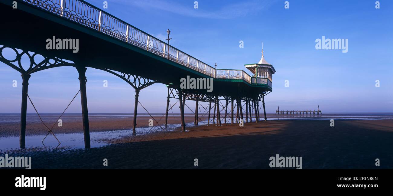The pier at Lytham St Annes was built in 1885. It is made of ...