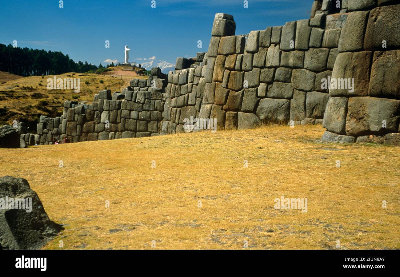 Sacsayhuaman is an Inca walled complex. It is not known why it was ...