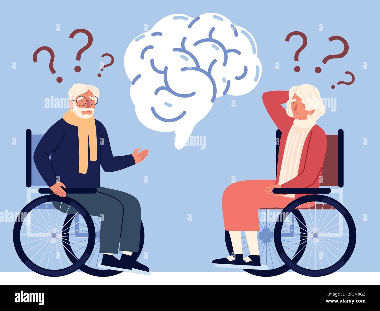old people who lost his memory Stock Vector Image & Art - Alamy