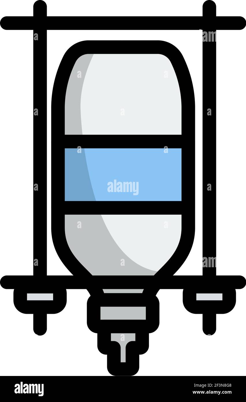 Drop Counter Icon. Editable Thick Outline With Color Fill Design ...