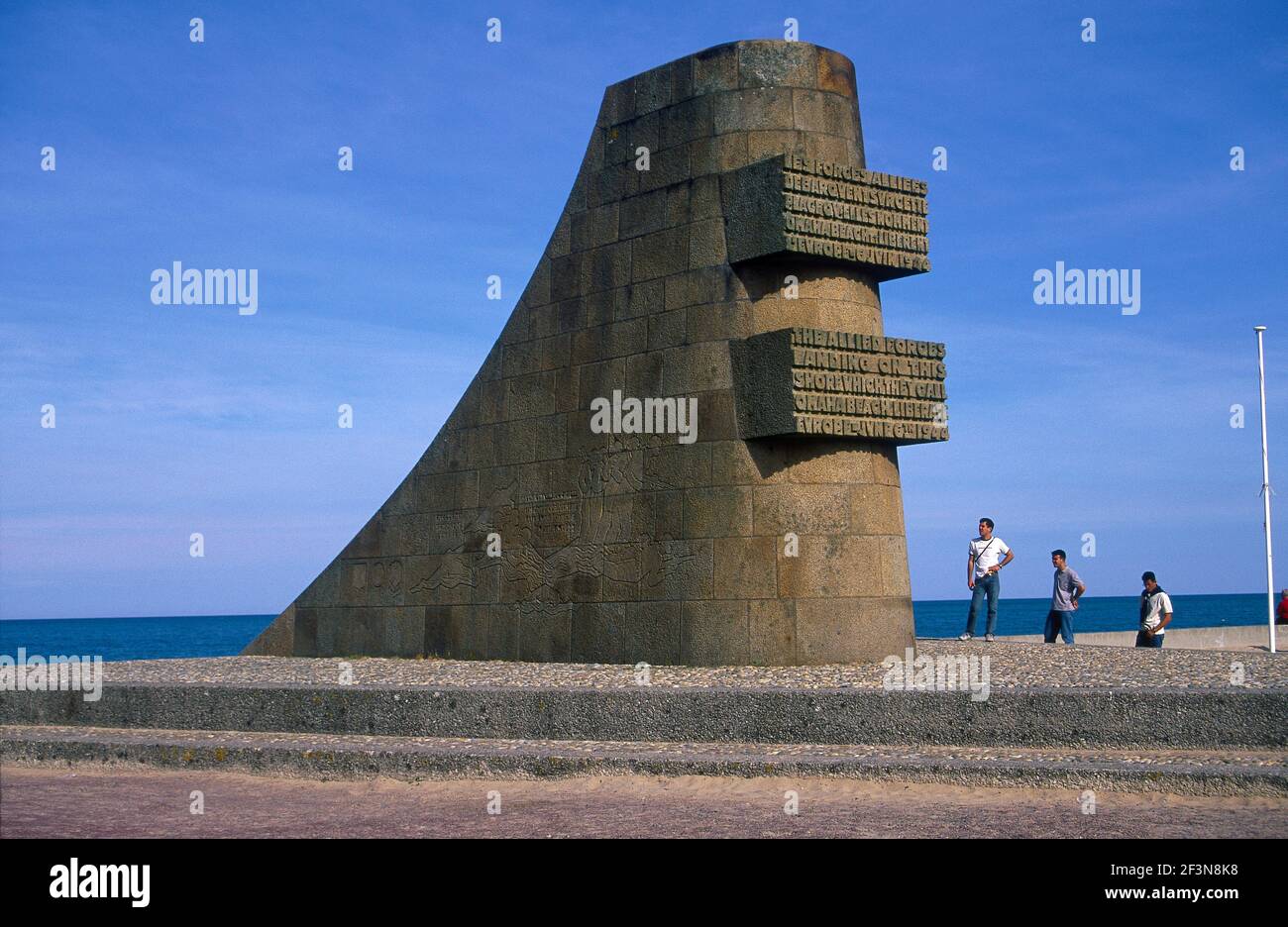 Coast. Normany landings, historic site. D Day landings. World War Two ...