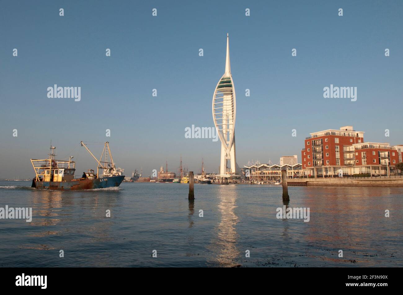 Spinnaker Tower is a building in the regenerated docks area of the city ...