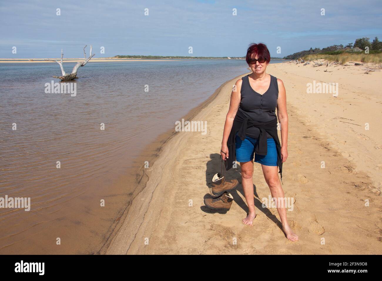 Beach in Marlo in Australia Stock Photo - Alamy