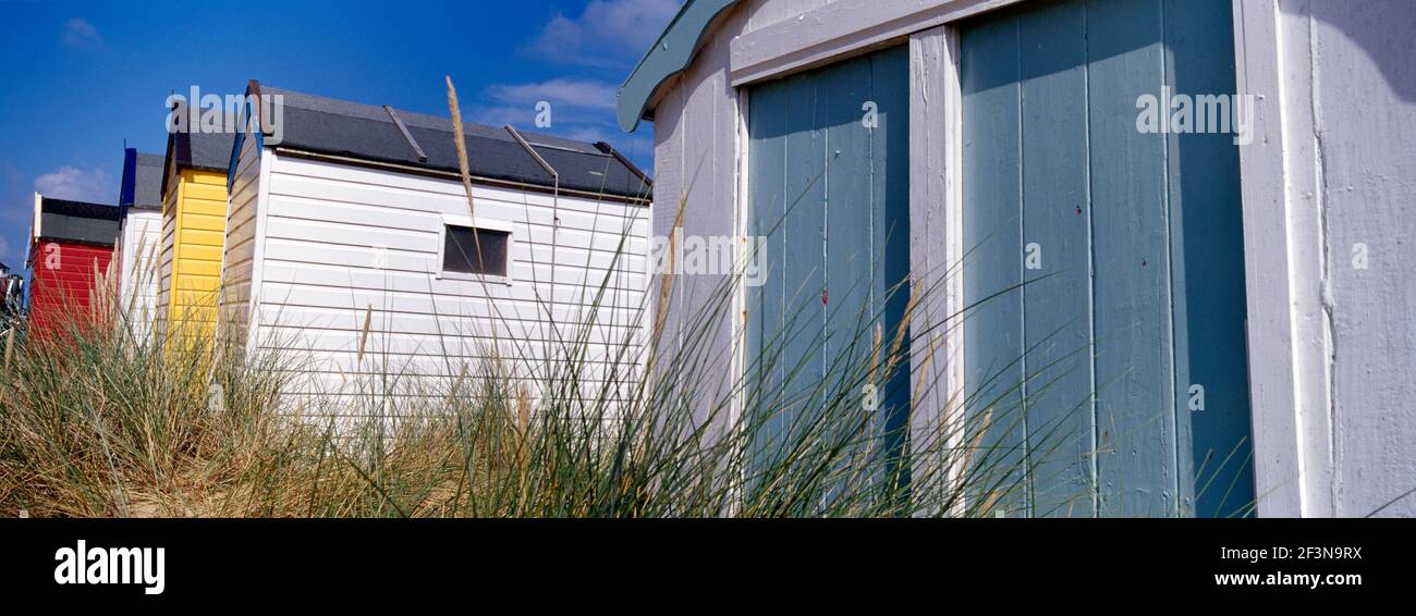 Southwold beach is a combination of sand and shingle overlooked by ...