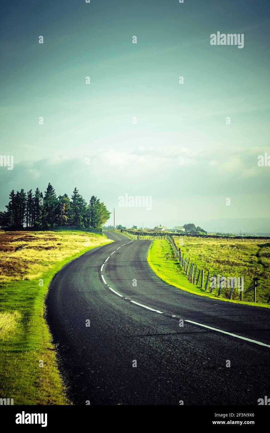 Rural county road hi-res stock photography and images - Alamy