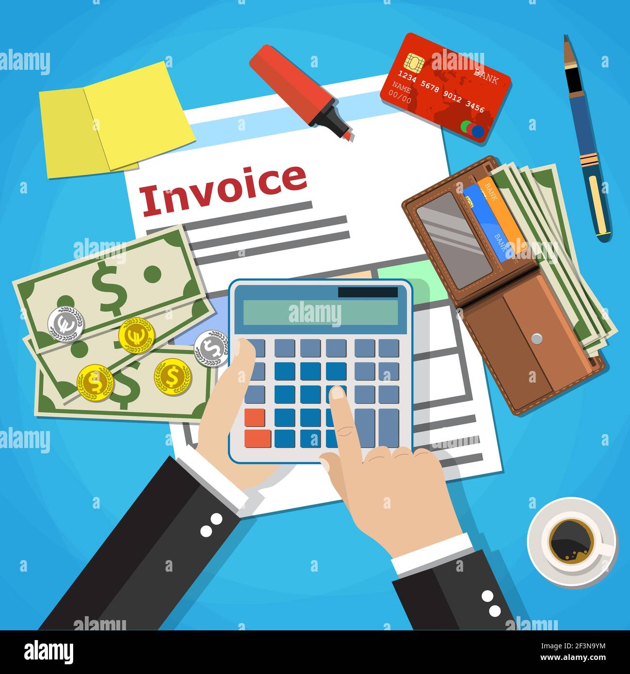invoice payment design Stock Vector Image & Art - Alamy