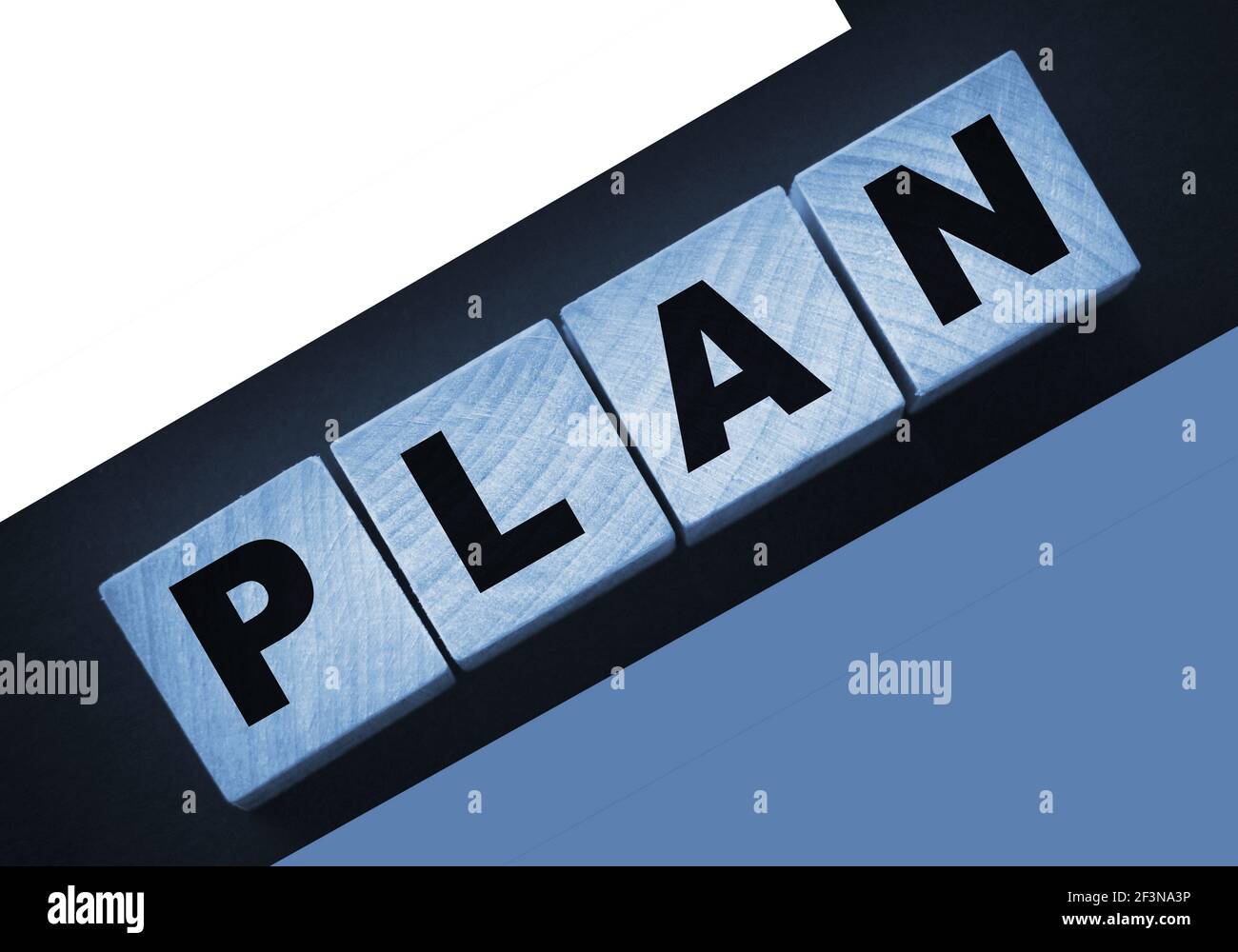 Wooden cube block s with word plan. Business planning concept Stock ...