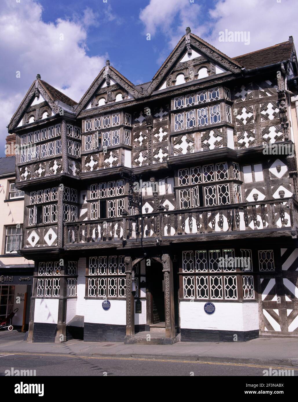 Feathers Hotel along the Bull Ring. Modern town development Stock Photo ...