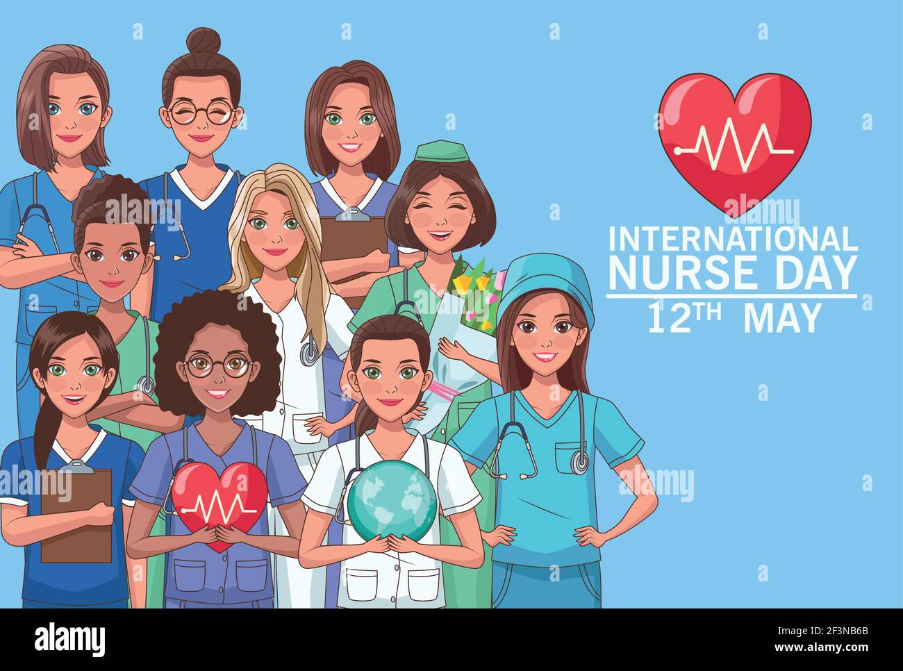 nurse day celebration Stock Vector Image & Art - Alamy