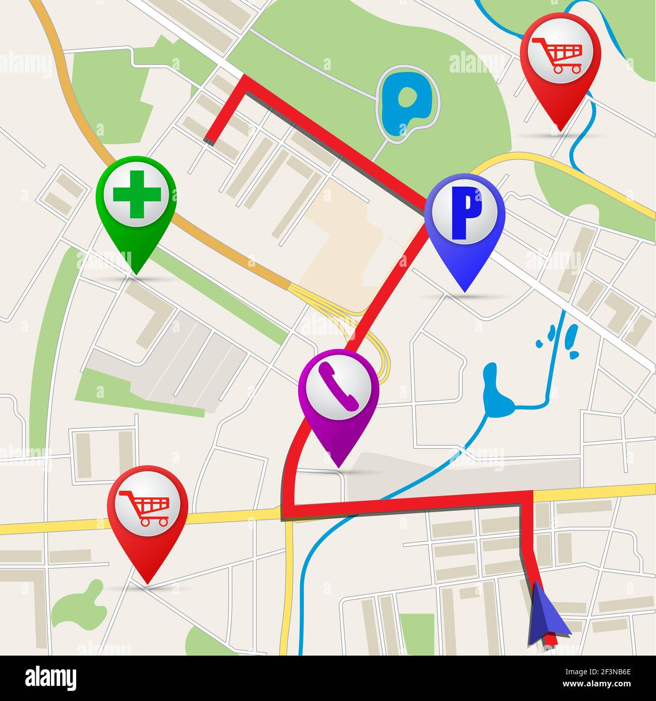 Maps cartoon hi-res stock photography and images - Alamy