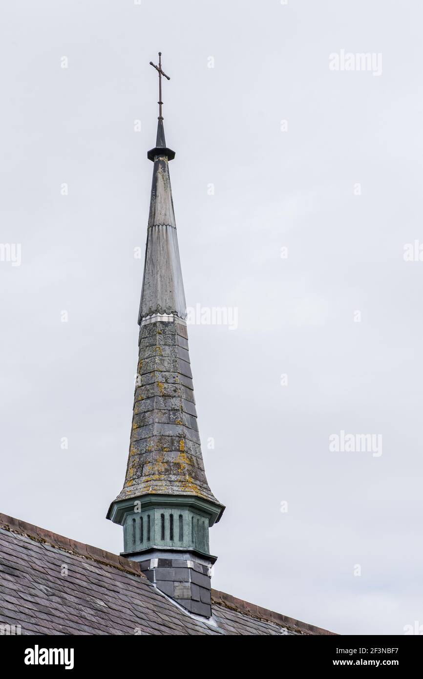 Lancliffe Village Institute spire Stock Photo - Alamy