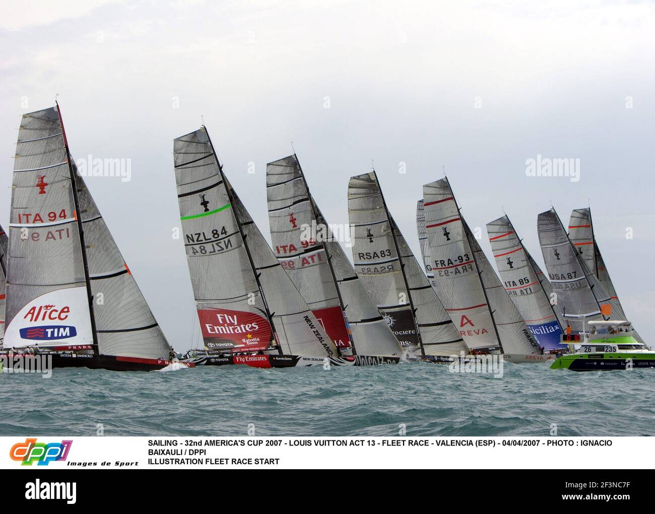 SAILING - 32nd AMERICA'S CUP 2007 - LOUIS VUITTON ACT 13 - FLEET RACE ...