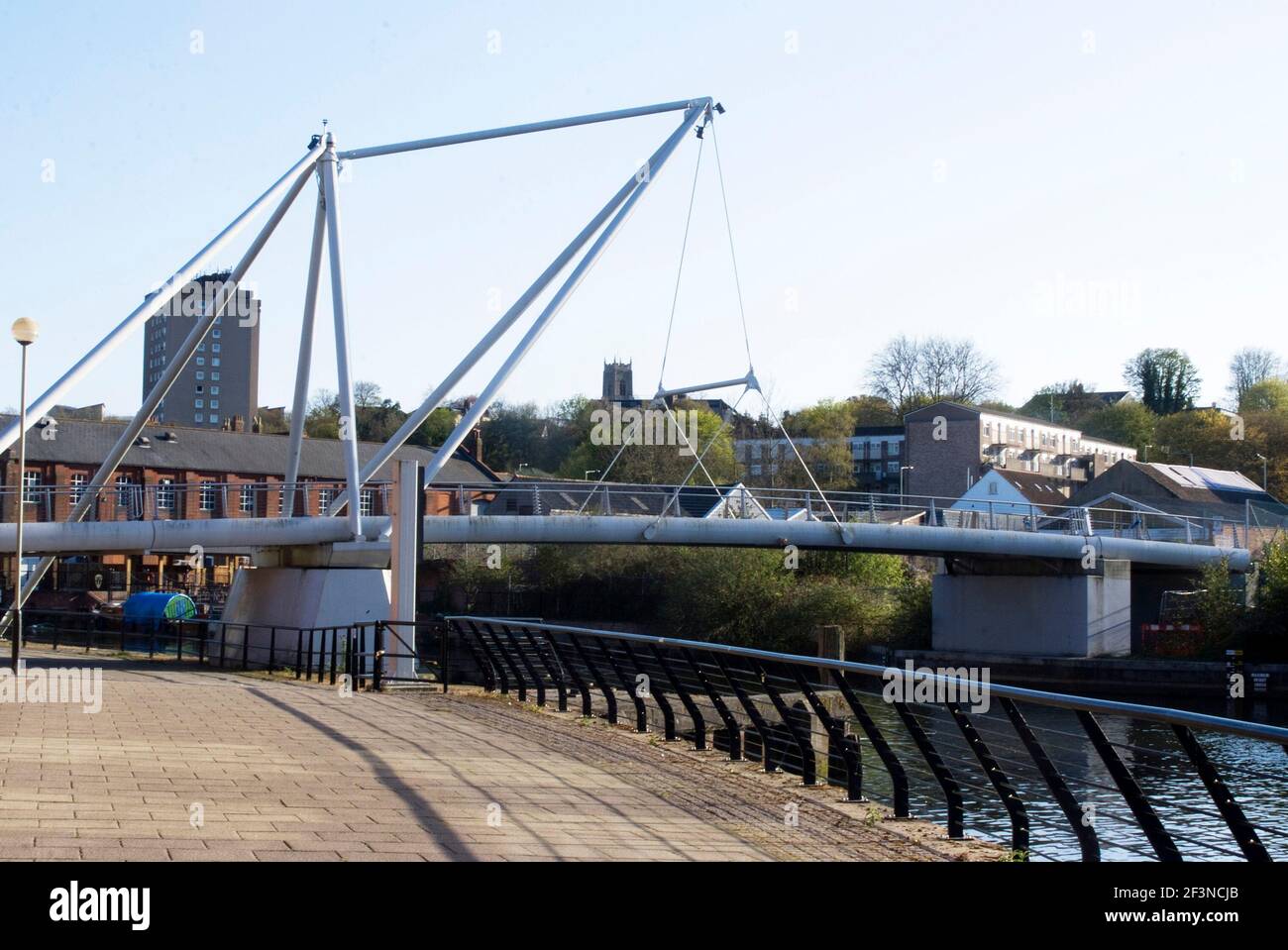 Lady Julian Bridge over the River Wensum, Norwich, Norfolk, England ...