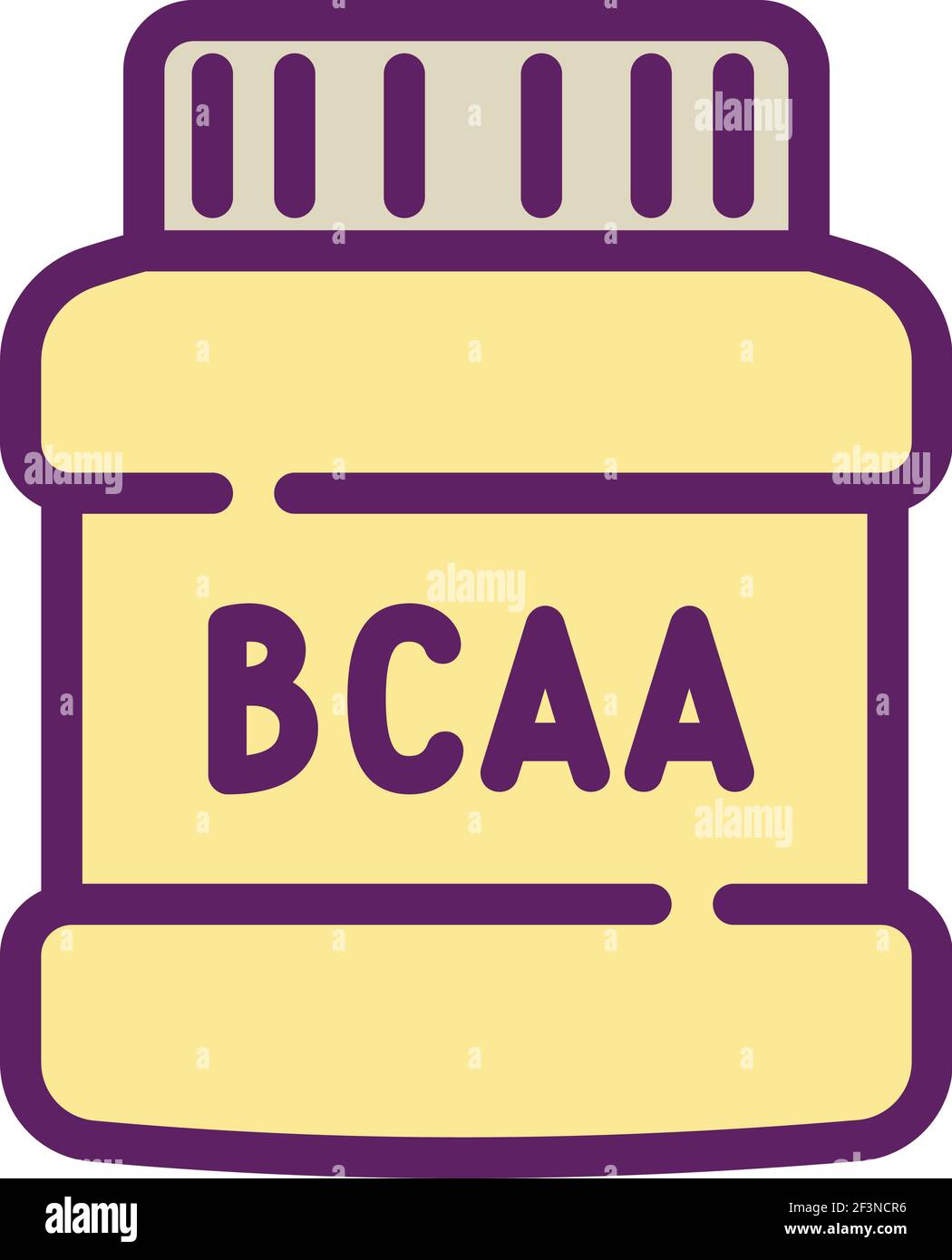 Sport nutrition bcaa icon. Outline Sport nutrition bcaa vector icon for ...