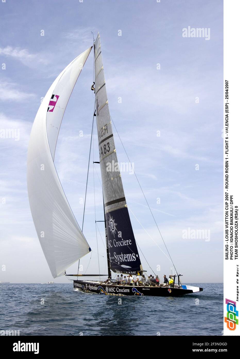 SAILING - LOUIS VUITTON CUP 2007 - ROUND ROBIN 1 - FLIGHT 6 - VALENCIA ...