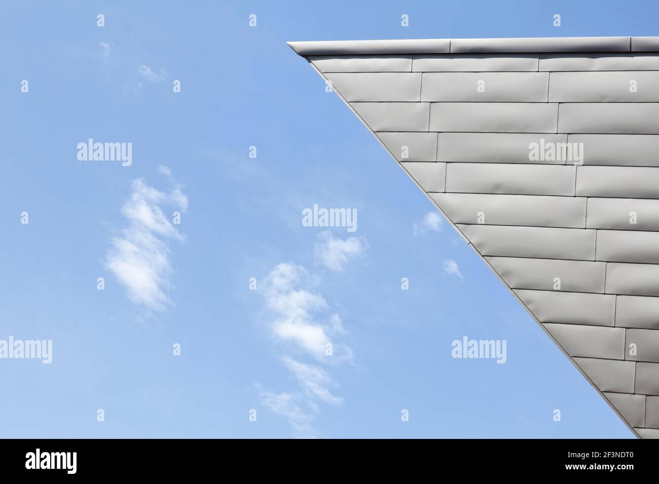 Titanium cladding on the jagged exterior of The Frederic C. Hamilton ...