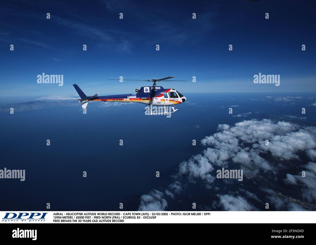 AERIAL - HELICOPTER ALTITUDE WORLD RECORD - CAPE TOWN (AFS) - 23/03 ...