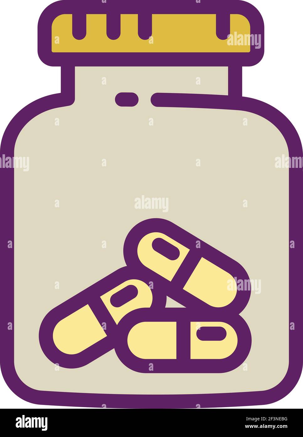 Sport nutrition capsule jar icon. Outline Sport nutrition capsule jar ...