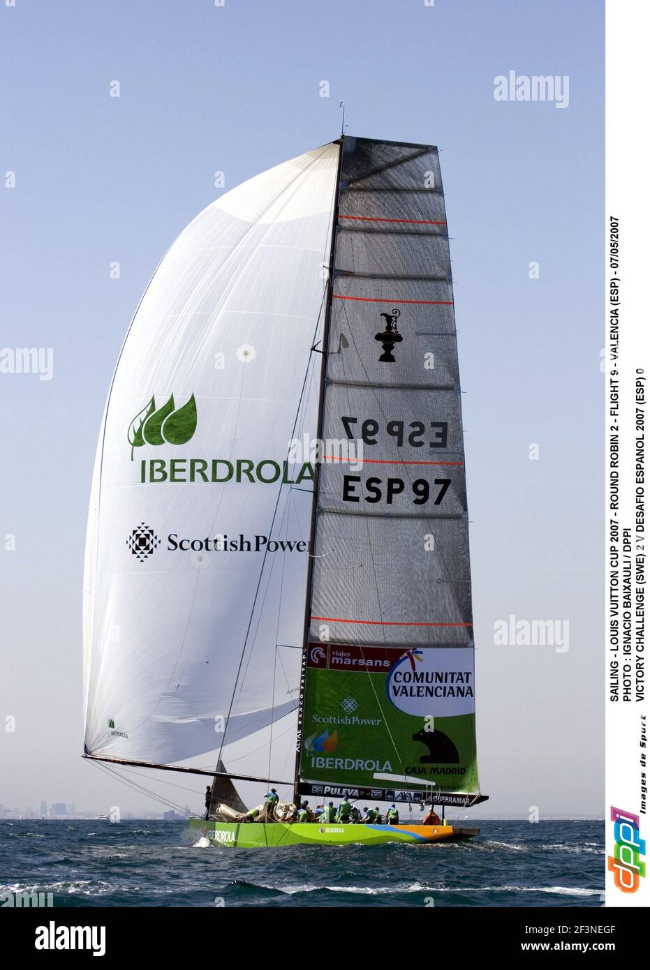 SAILING - LOUIS VUITTON CUP 2007 - ROUND ROBIN 2 - FLIGHT 9 - VALENCIA ...