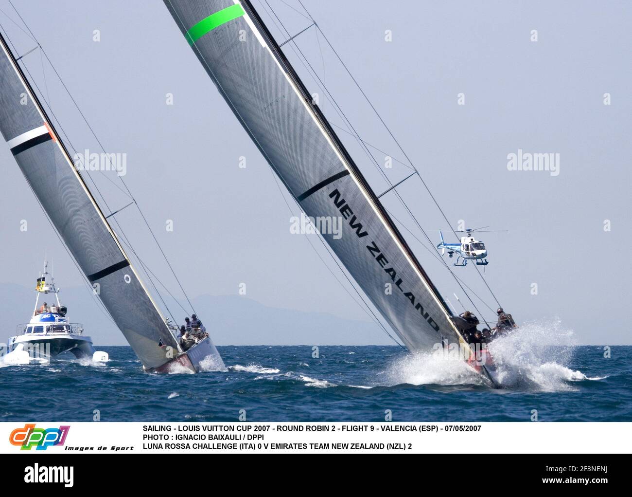 SAILING - LOUIS VUITTON CUP 2007 - ROUND ROBIN 2 - FLIGHT 9 - VALENCIA ...