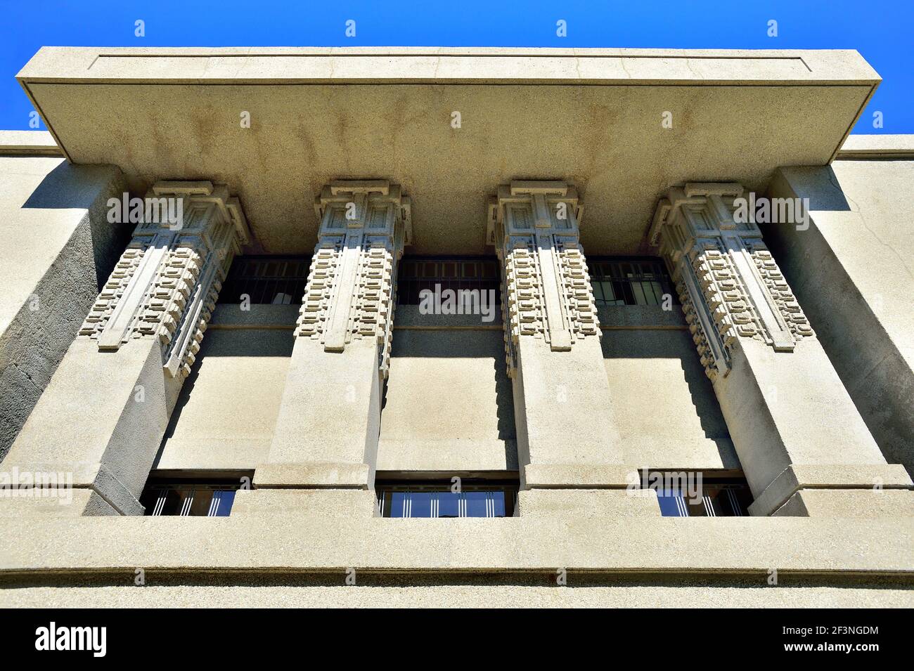 Oak Park, Illinois, USA. Unity Temple, a Unitarian Universalist church ...