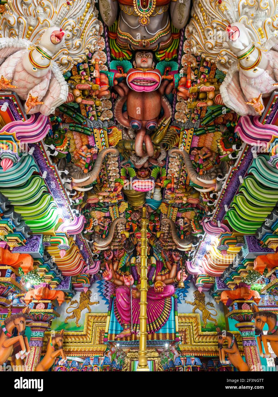 TRINCOMALEE, SRI LANKA - FEBRUARY 15, 2017: Pathirakali Amman Temple or ...