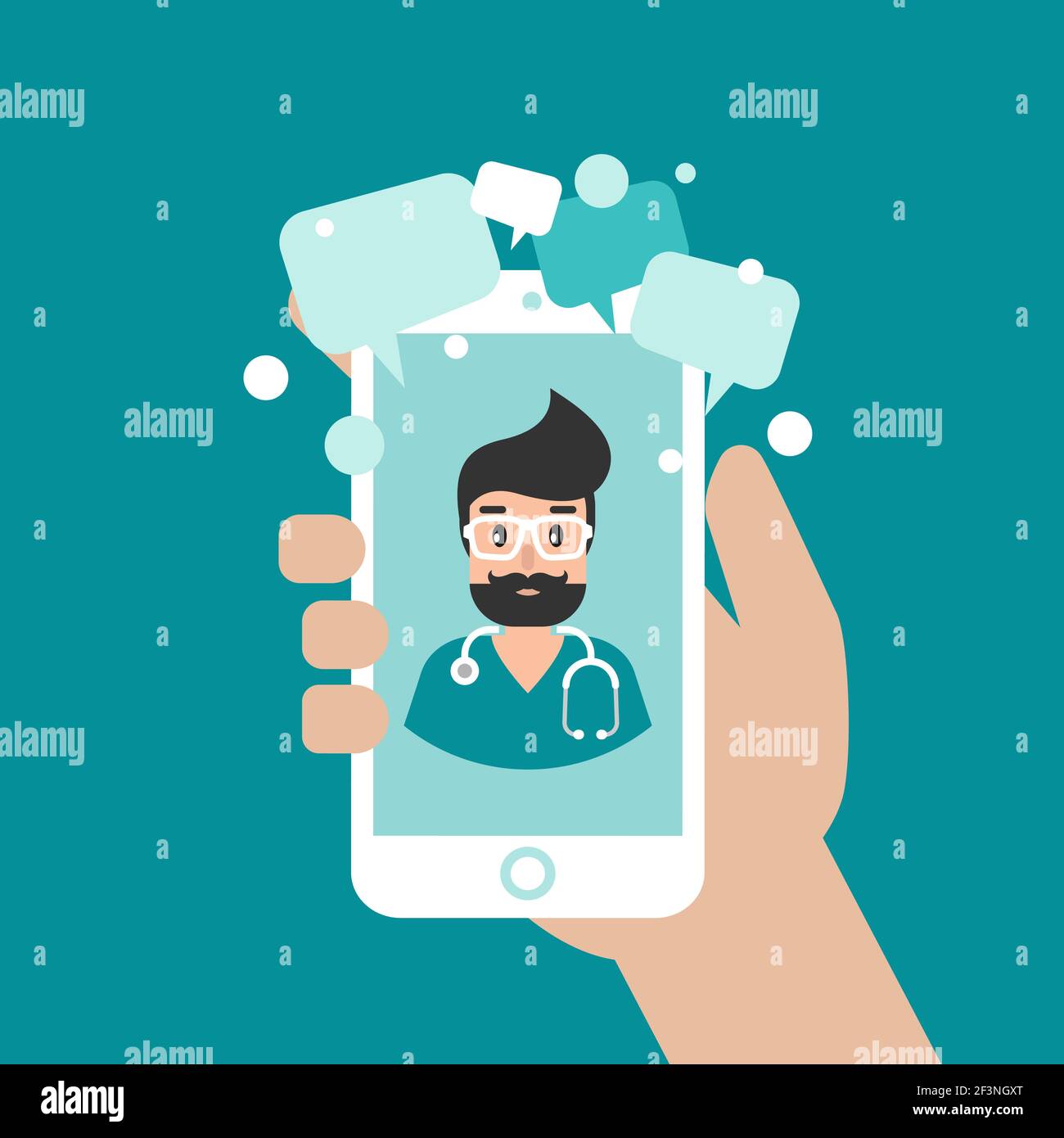 Professional healthcare call Stock Vector Images - Alamy