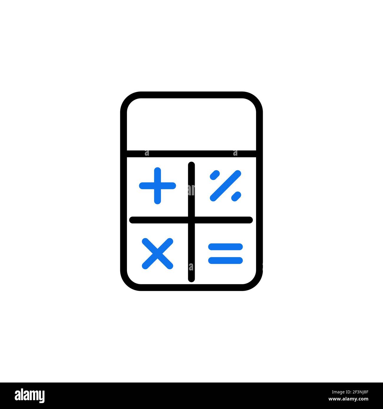 Calculator vector icon, finances sign. Graph symbol for your web site ...