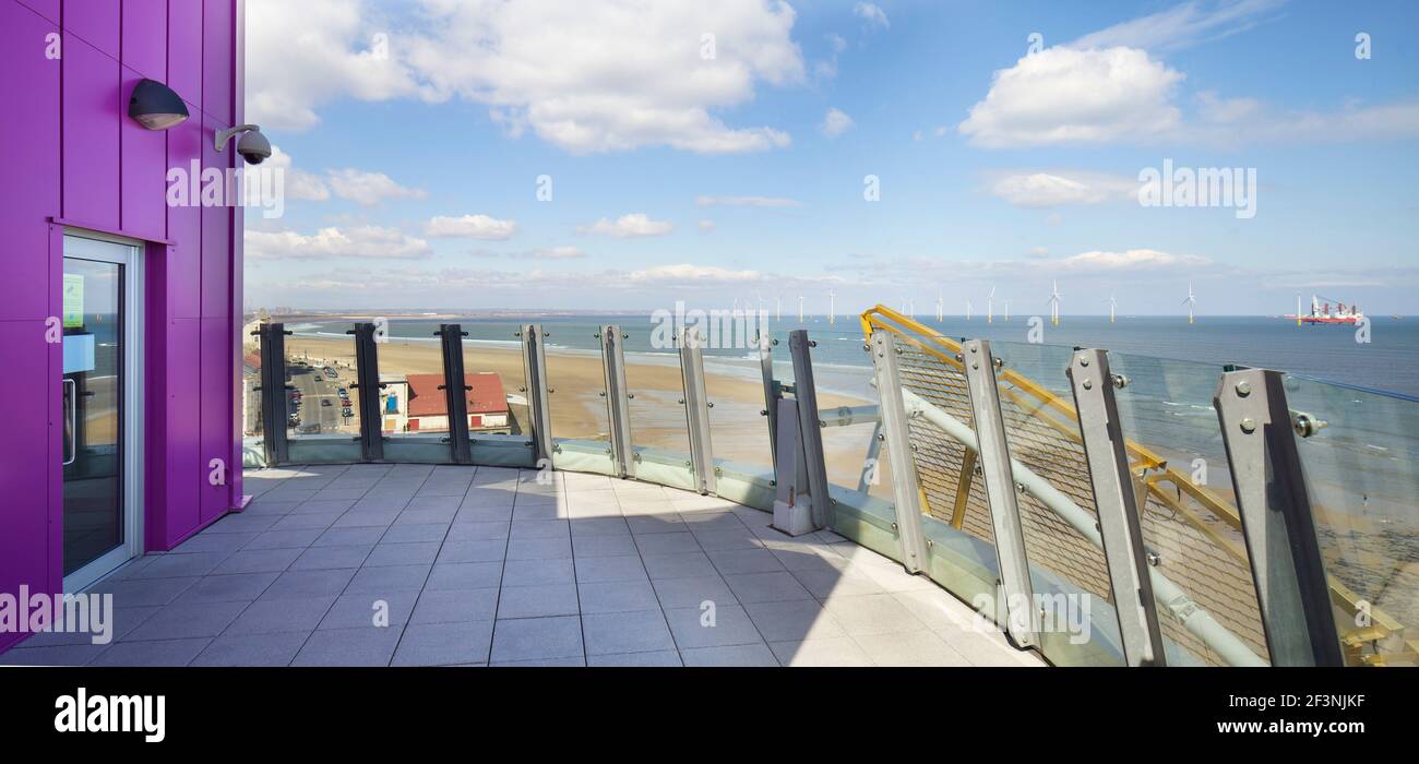 Vertical pier, The Esplanade, Redcar Stock Photo - Alamy