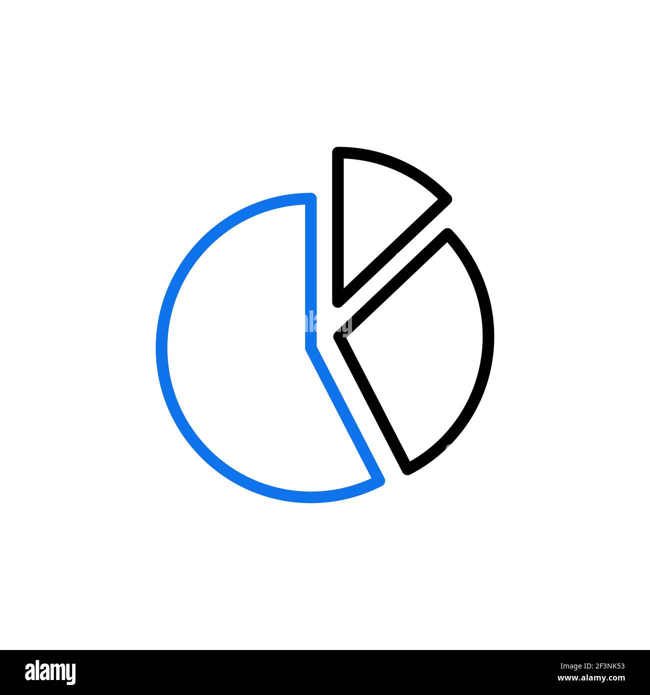 Pie Chart icon vector. Finances sign. Graph symbol for your web site ...