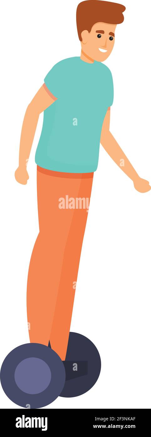 Weekend hoverboard icon. Cartoon of Weekend hoverboard vector icon for ...