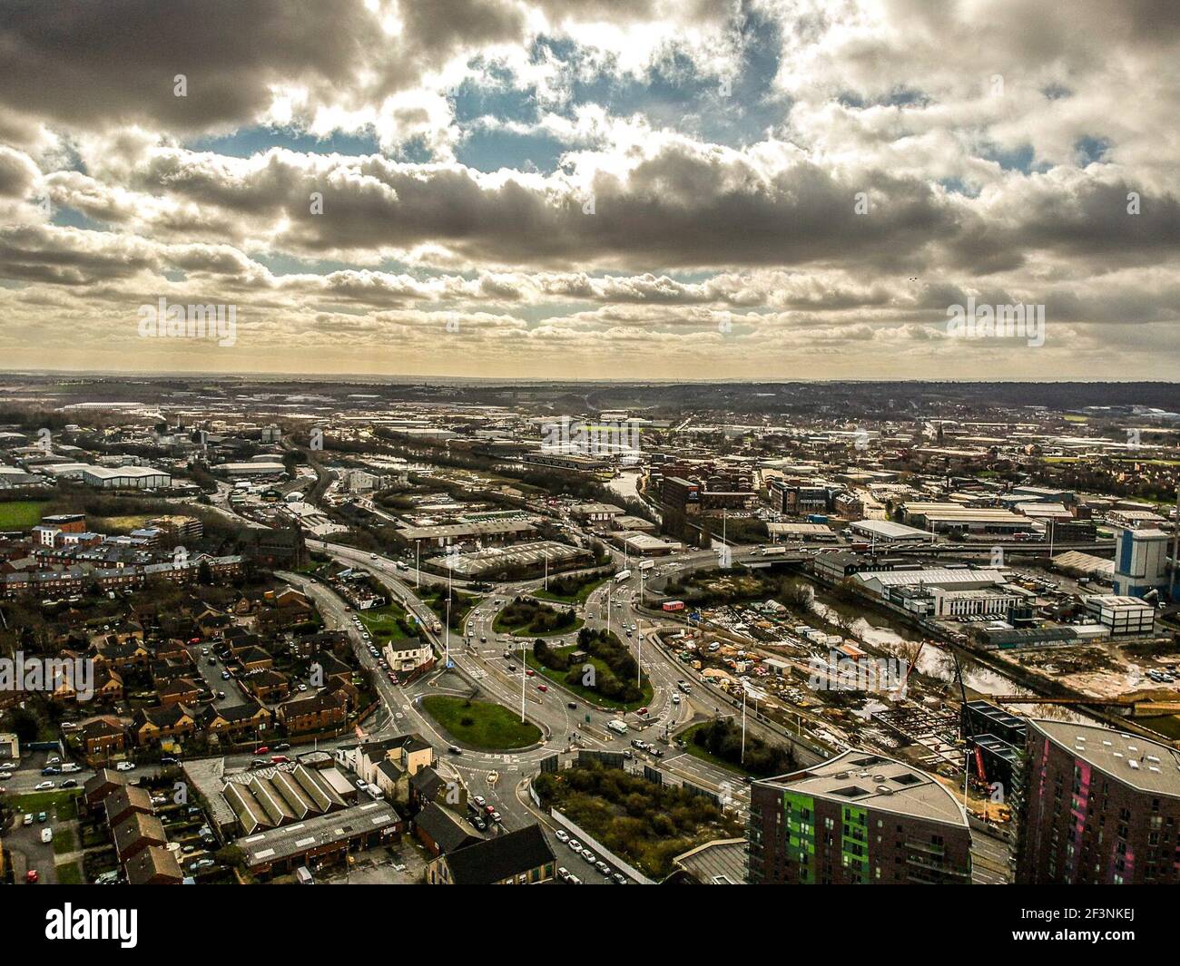 Aerial leeds hi-res stock photography and images - Alamy