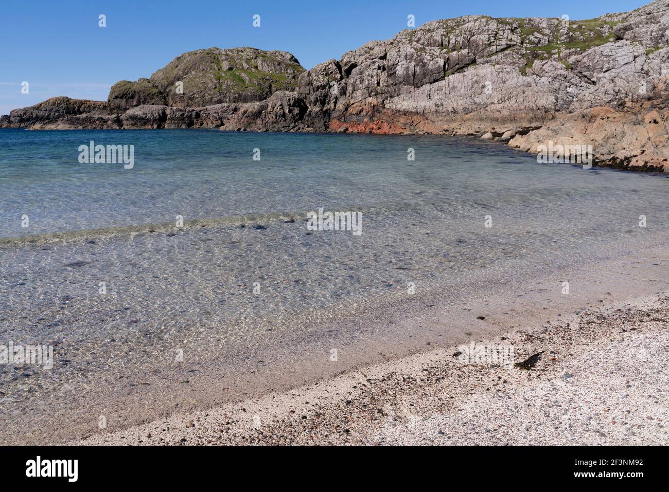 Port Ban, the white sands bay, on Iona, Scotland Stock Photo - Alamy