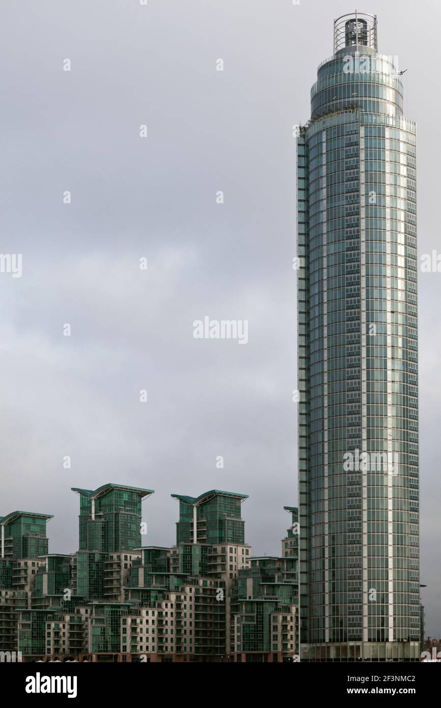 St George Wharf Tower, Elms Lane, London, SW8, England. (At 50 storeys ...
