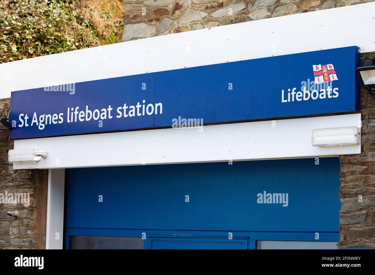 St Agnes lifeboat station in Trevaunance Cove on the St Agnes Heritage ...
