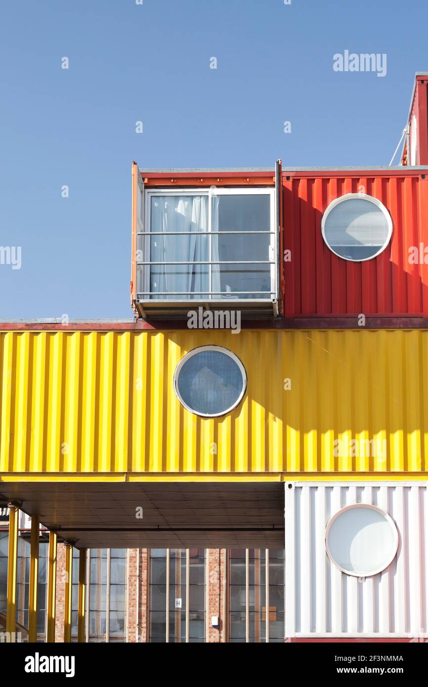 Studio apartments at the Container City 2 development, Trinity Buoy ...