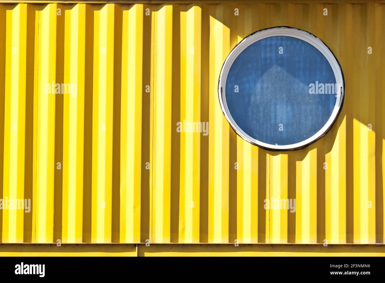 Exterior detail of a shipping container converted to a studio at ...
