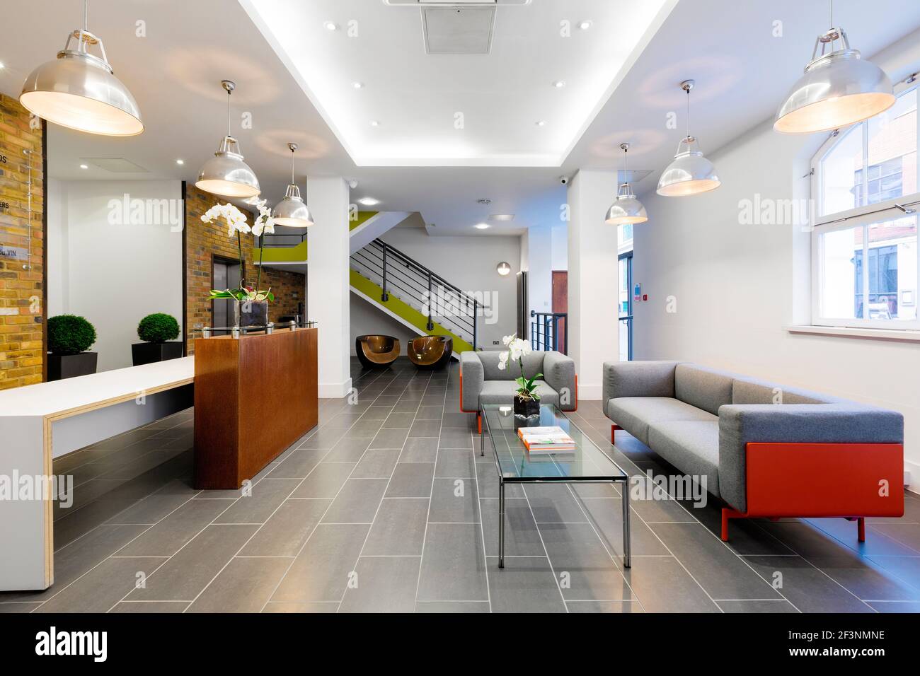 Newly refurbished contemporary office waiting area / lobby close to ...