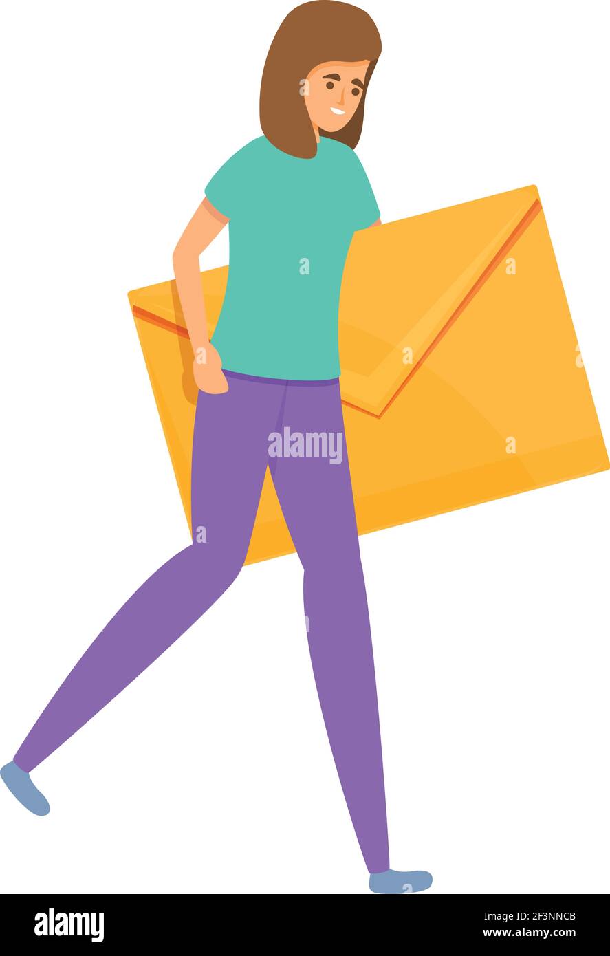 Email interaction icon. Cartoon of email interaction vector icon for ...