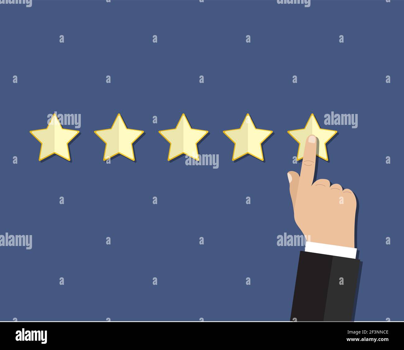 cartoon hand gives a star rating Stock Vector Image & Art - Alamy