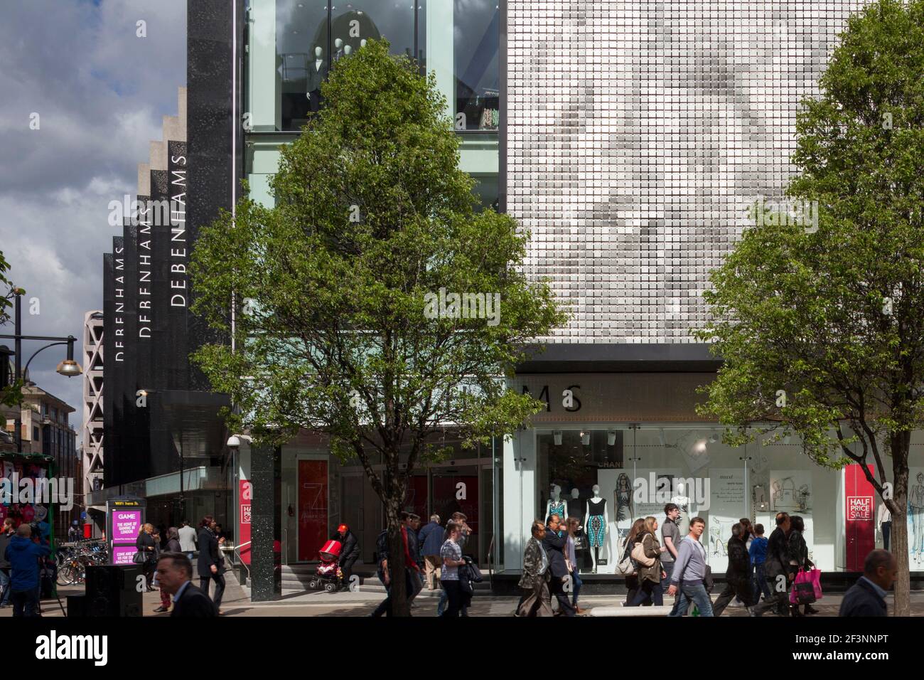 Debenhams, Oxford Street, London. New facade by Ned Kahn in conjunction ...