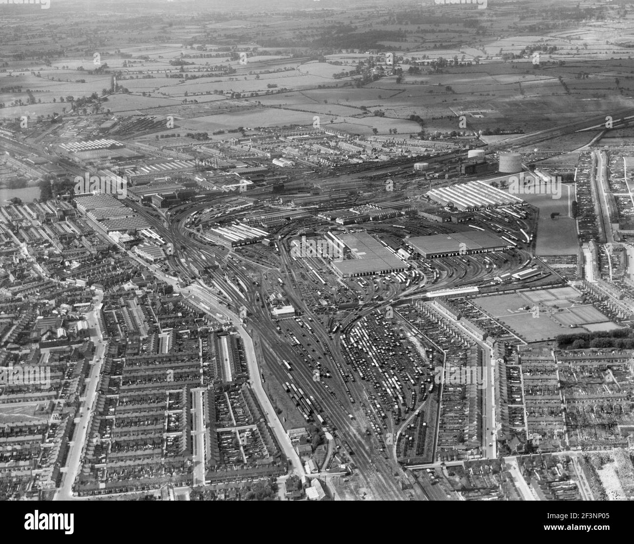 SWINDON, Wiltshire. The Great Western Railway Works, Swindon station ...