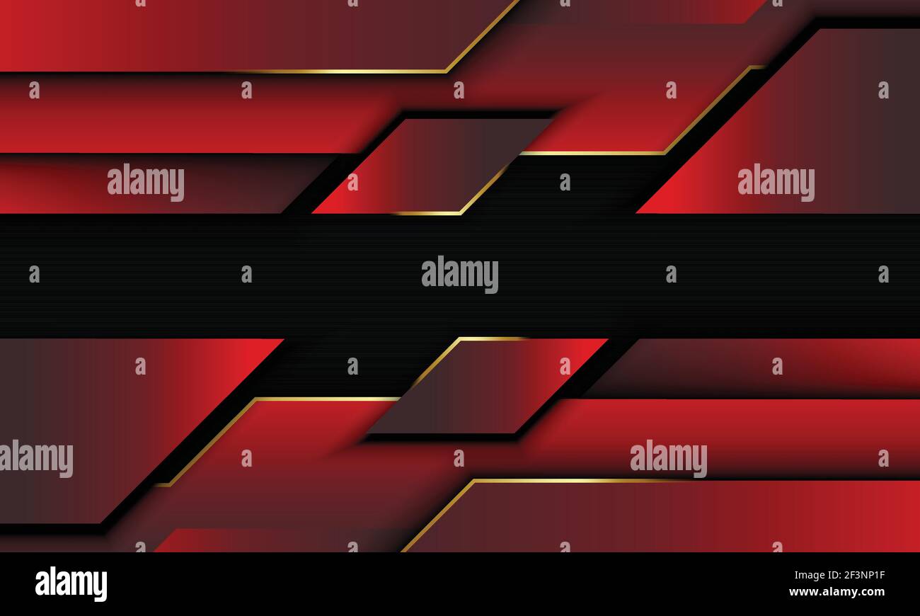 Abstract red technology geometric background. Pattern for banner Stock ...