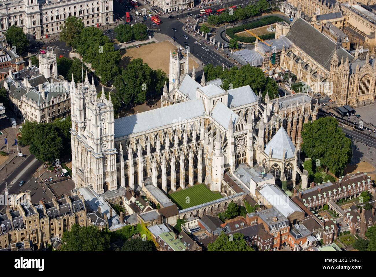 WESTMINSTER ABBEY, London. Aerial view Stock Photo - Alamy