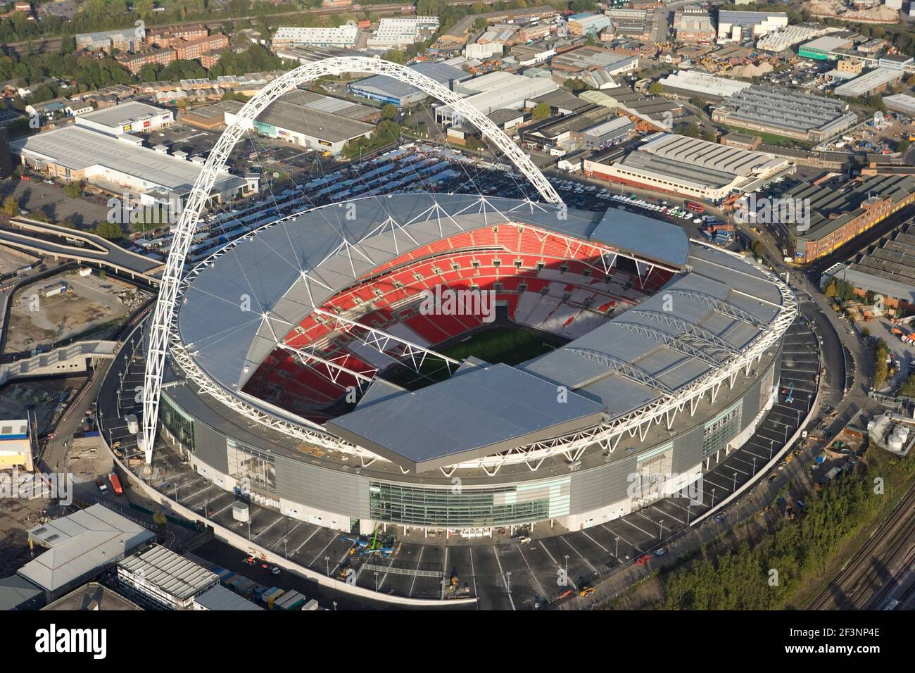 Aerial view wembley stadium wembley arena hi-res stock photography and ...